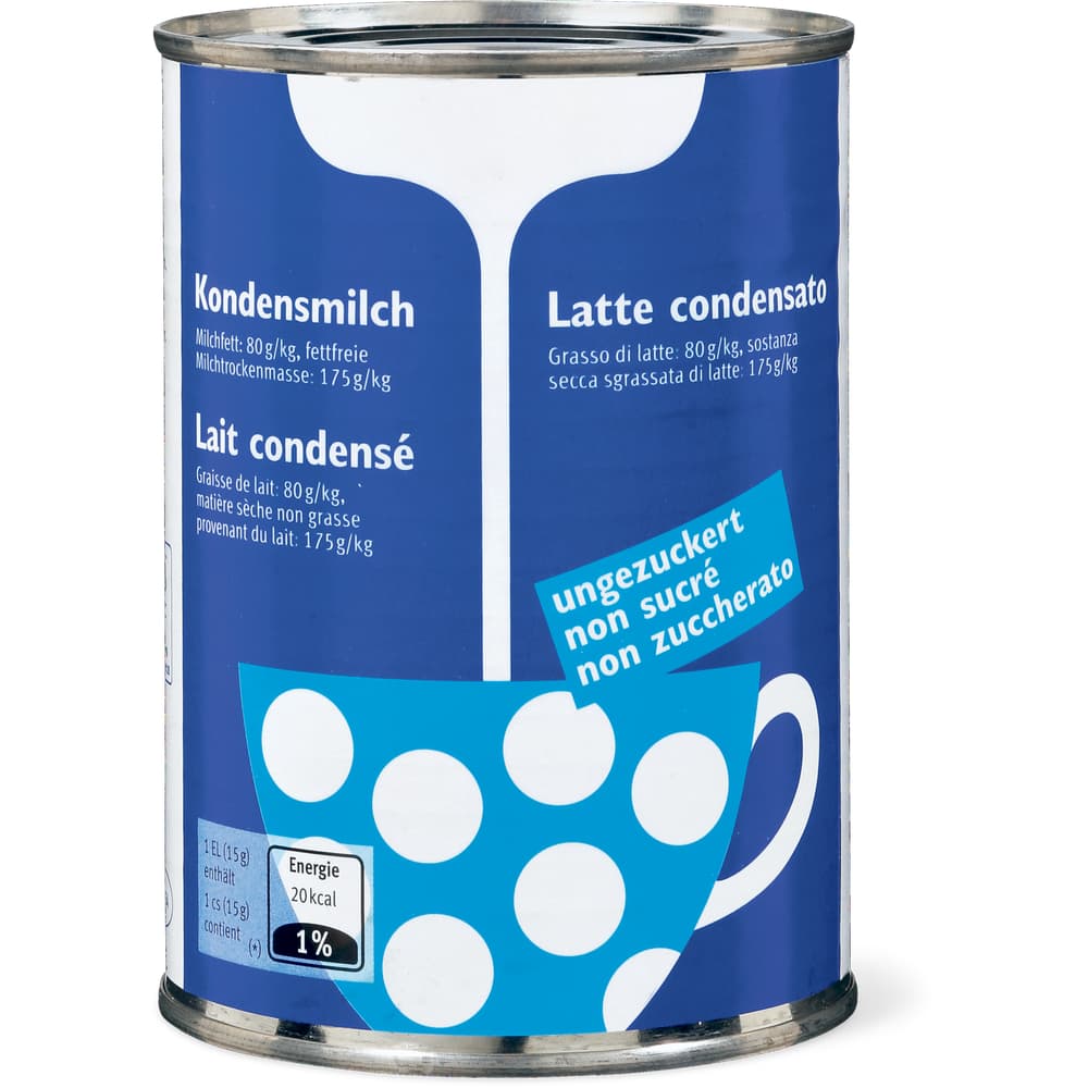 Condensed Milk · Unsweetened, no added sugar • Migros