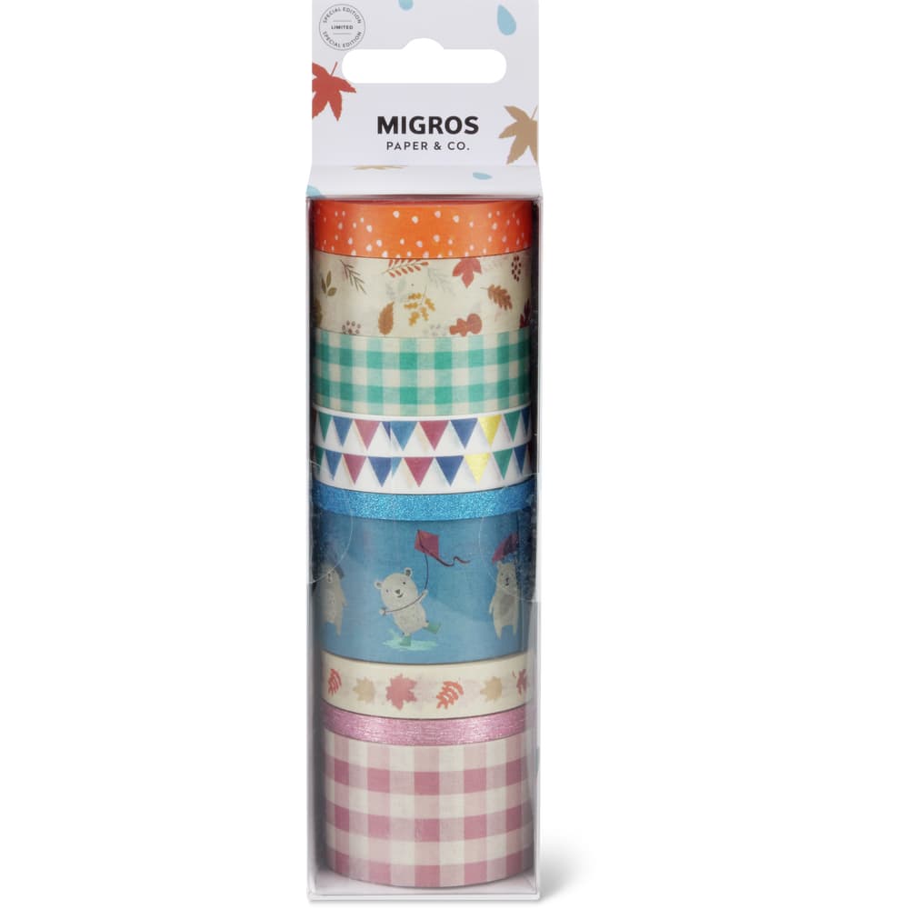 MIGROS PAPER & CO. · Set de rubans adhésifs Washi Tape, 9 pces • Migros