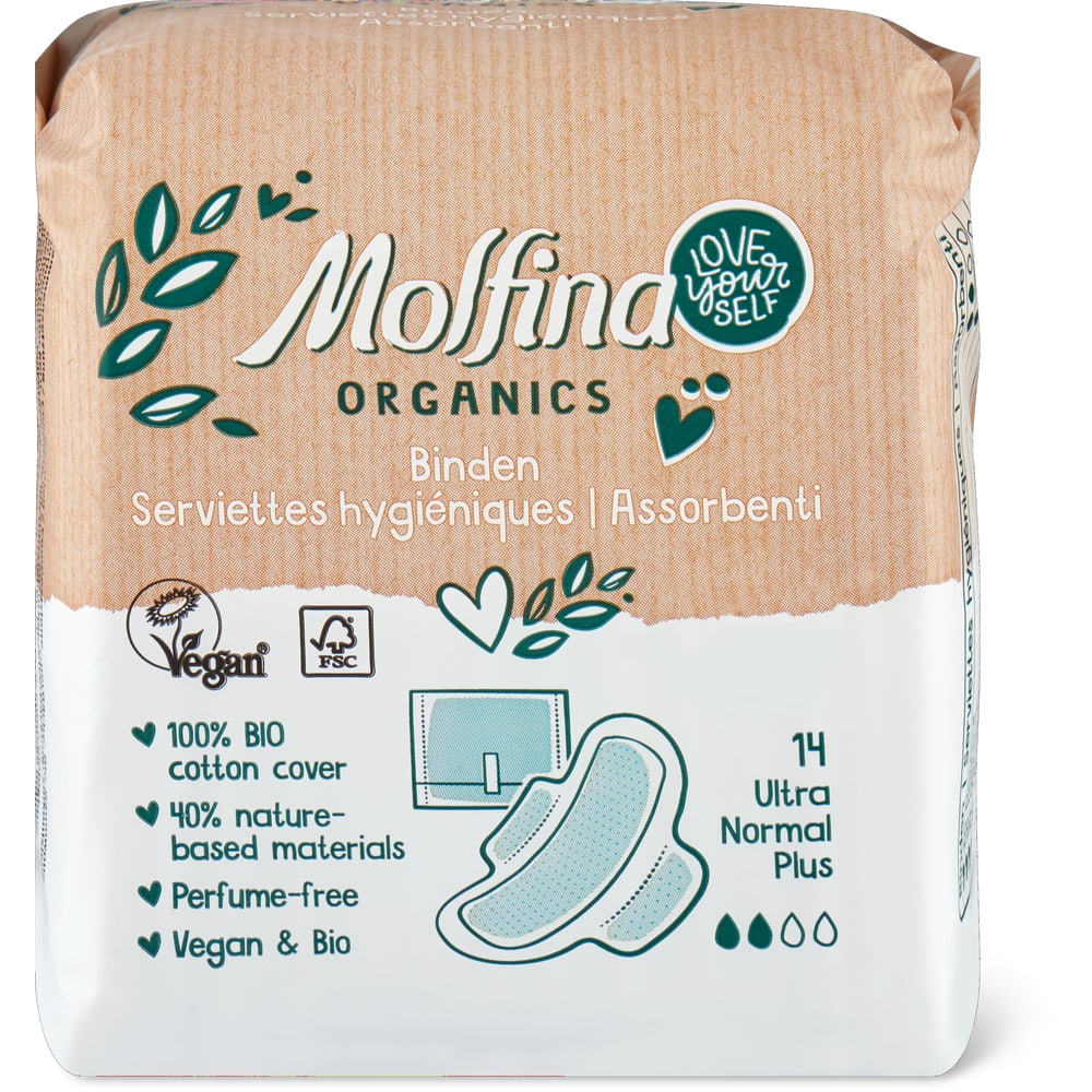 Molfina Organics · Damenbinden · Ultra Normal Plus • Migros Online