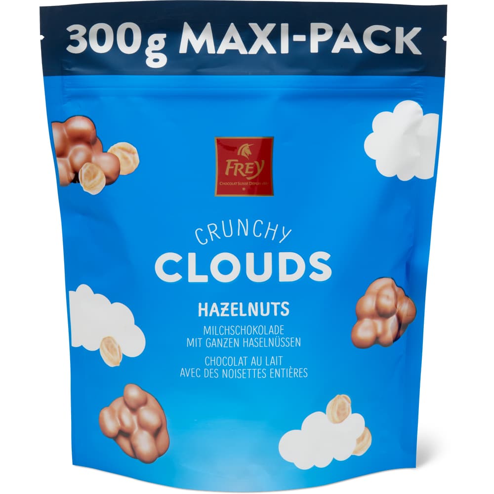 Frey crunchy clouds · Milchschokolade mit ganzen Haselnüssen • Migros Online