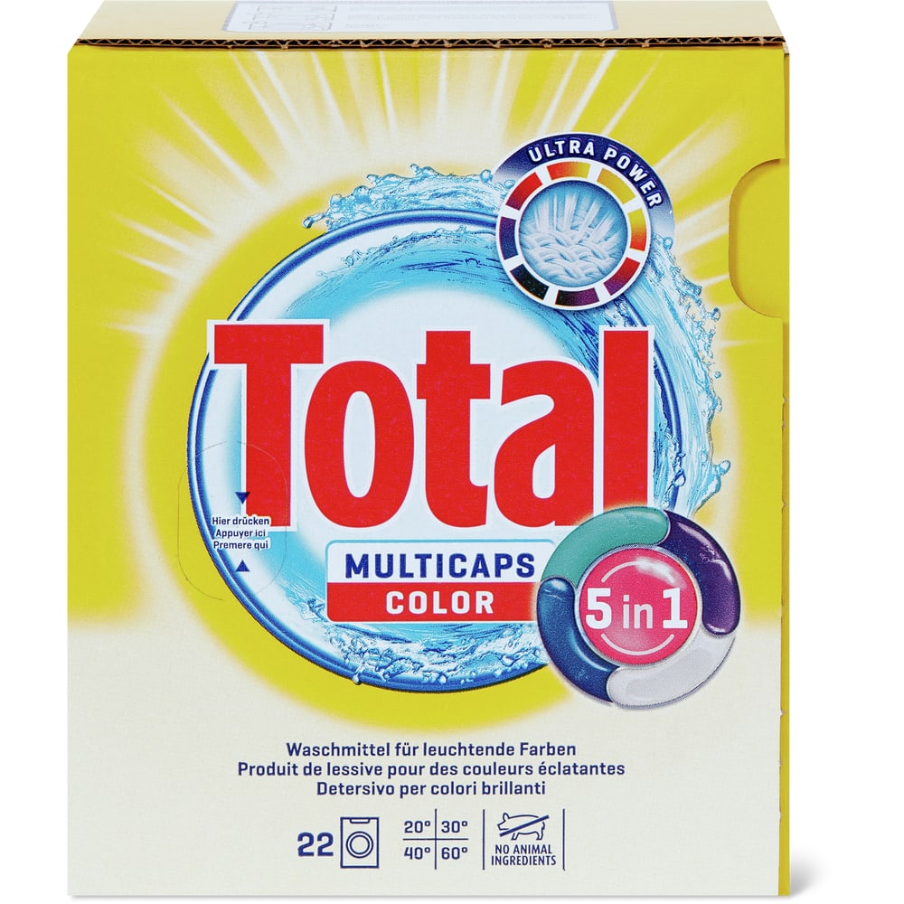 Total Color · Waschmittelkapseln · 22 Waschgänge • Migros