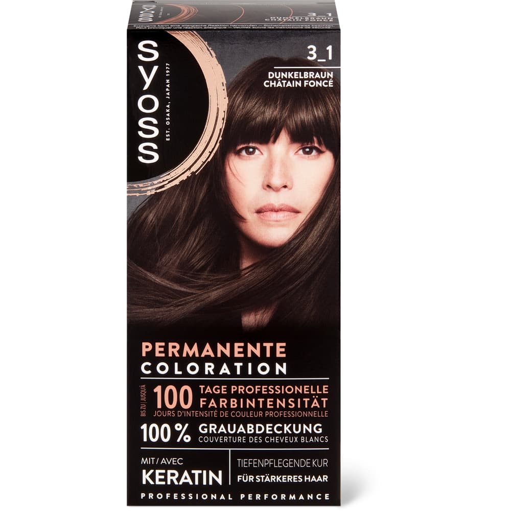 Syoss · Dauerhafte Haarfarbe · 3_1 Dunkelbraun • Migros