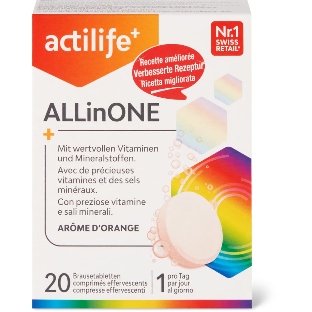 Actilife · All-in-One Effervescent Tablets · Orange • Migros