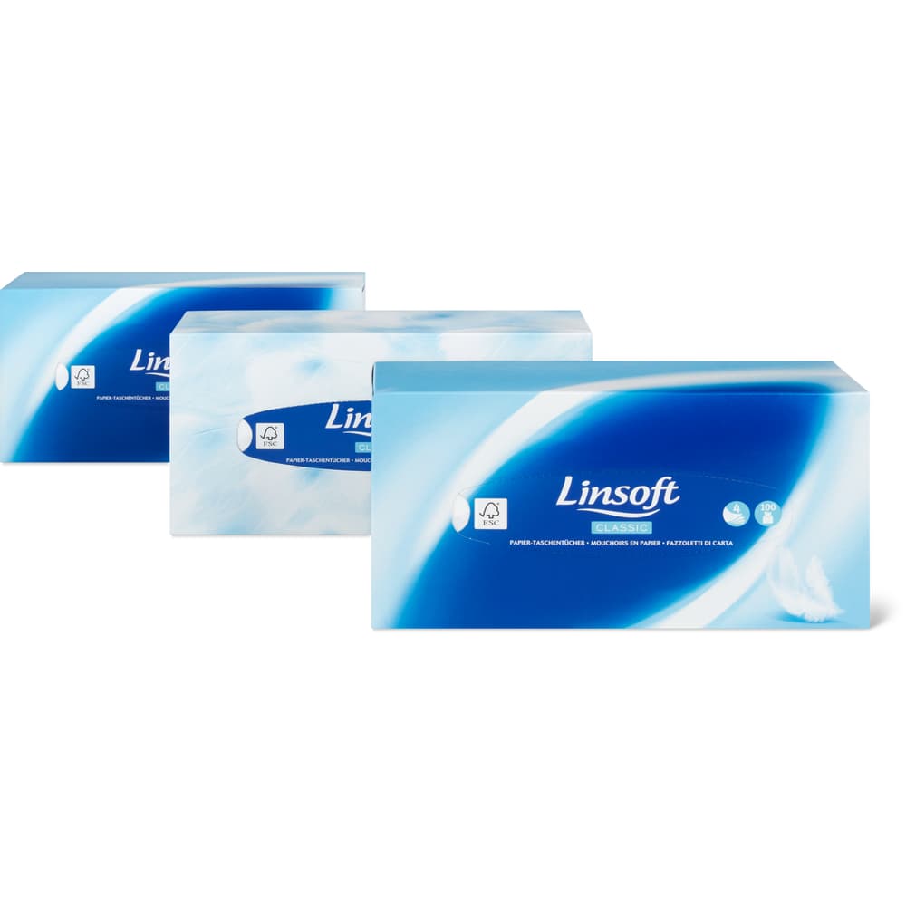 Linsoft Classic · Tissues · 100 sheets, 4 ply • Migros Online