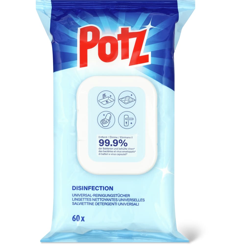 Potz · POTZ DISINFECTION WIPES • Migros
