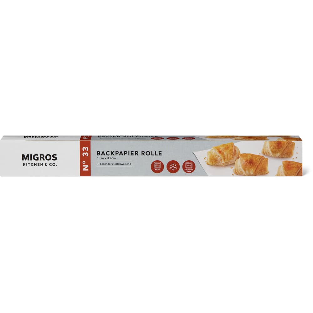 Migros Kitchen & Co. N°33 · Rolle Backpapier · 15m x 33cm • Migros