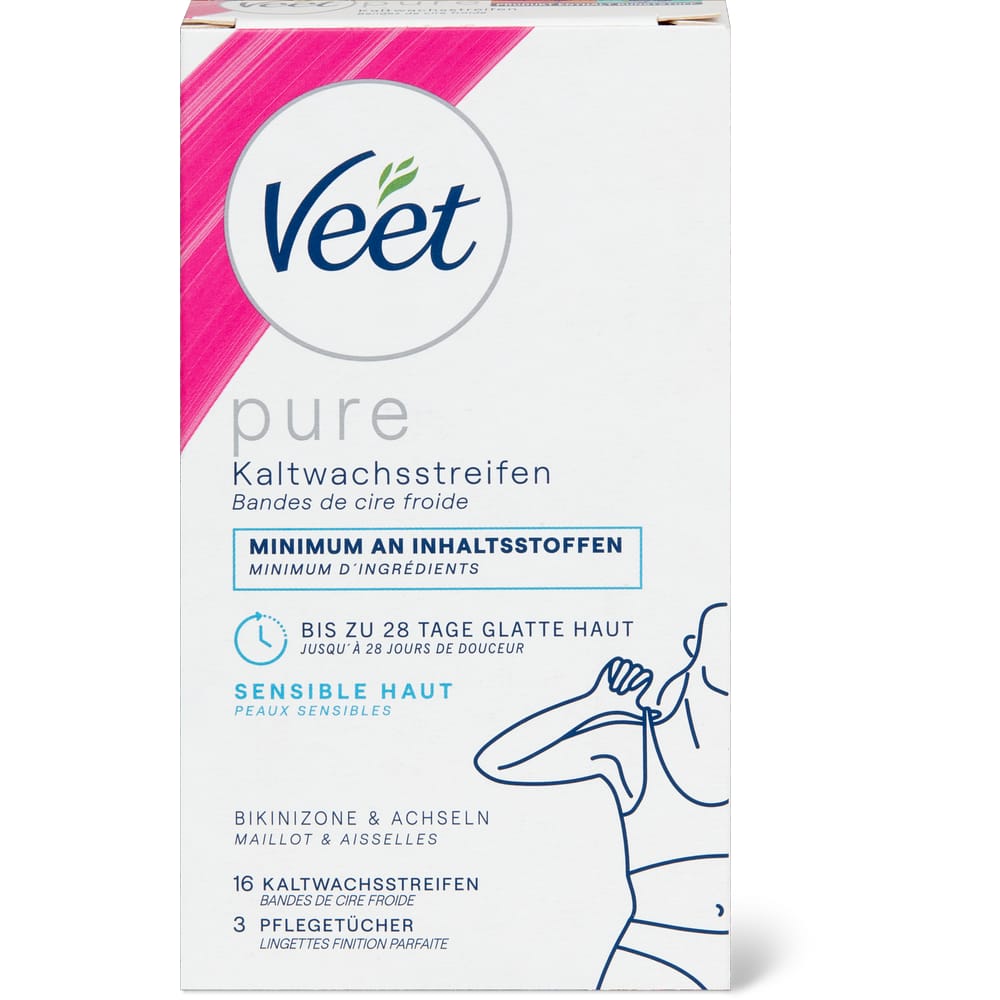 Veet Pure · Kaltwachsstreifen · Bikinizone & Achseln • Migros