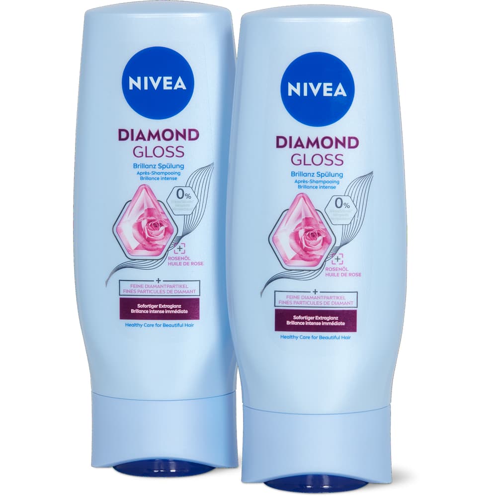 Nivea Diamond Gloss · Spülung · Glanzloses, stumpfes Haar • Migros
