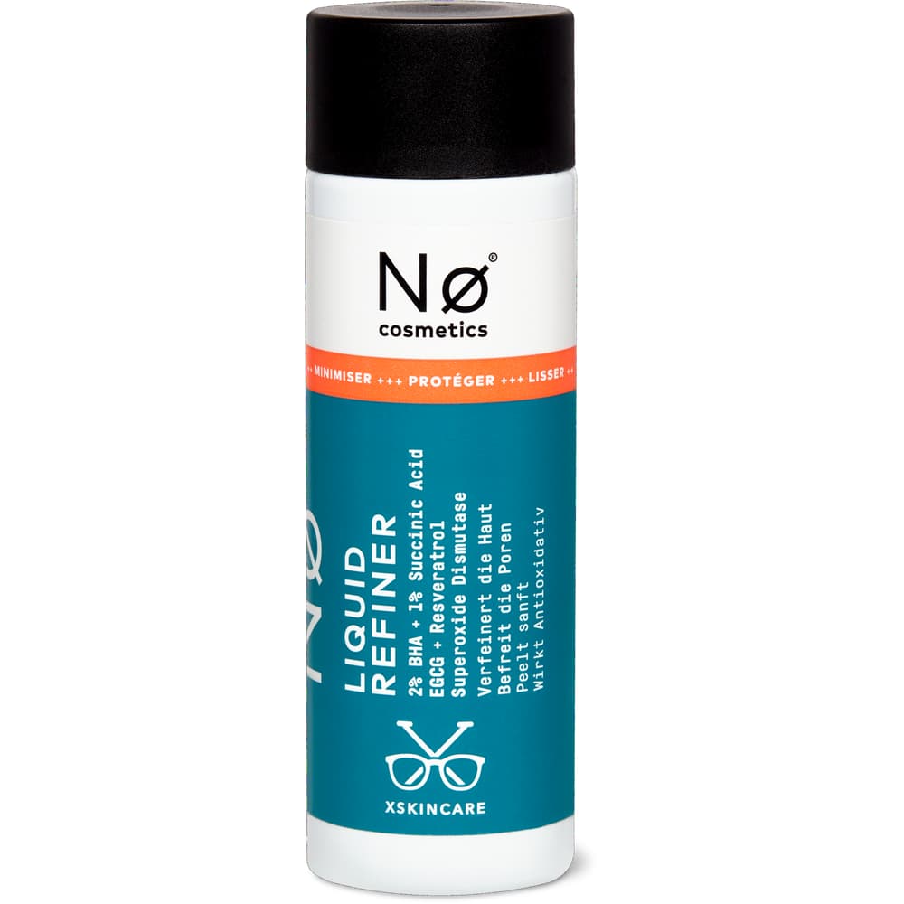 No Cosmetics Easy Today · Liquid refiner · Refines the skin, unclogs ...
