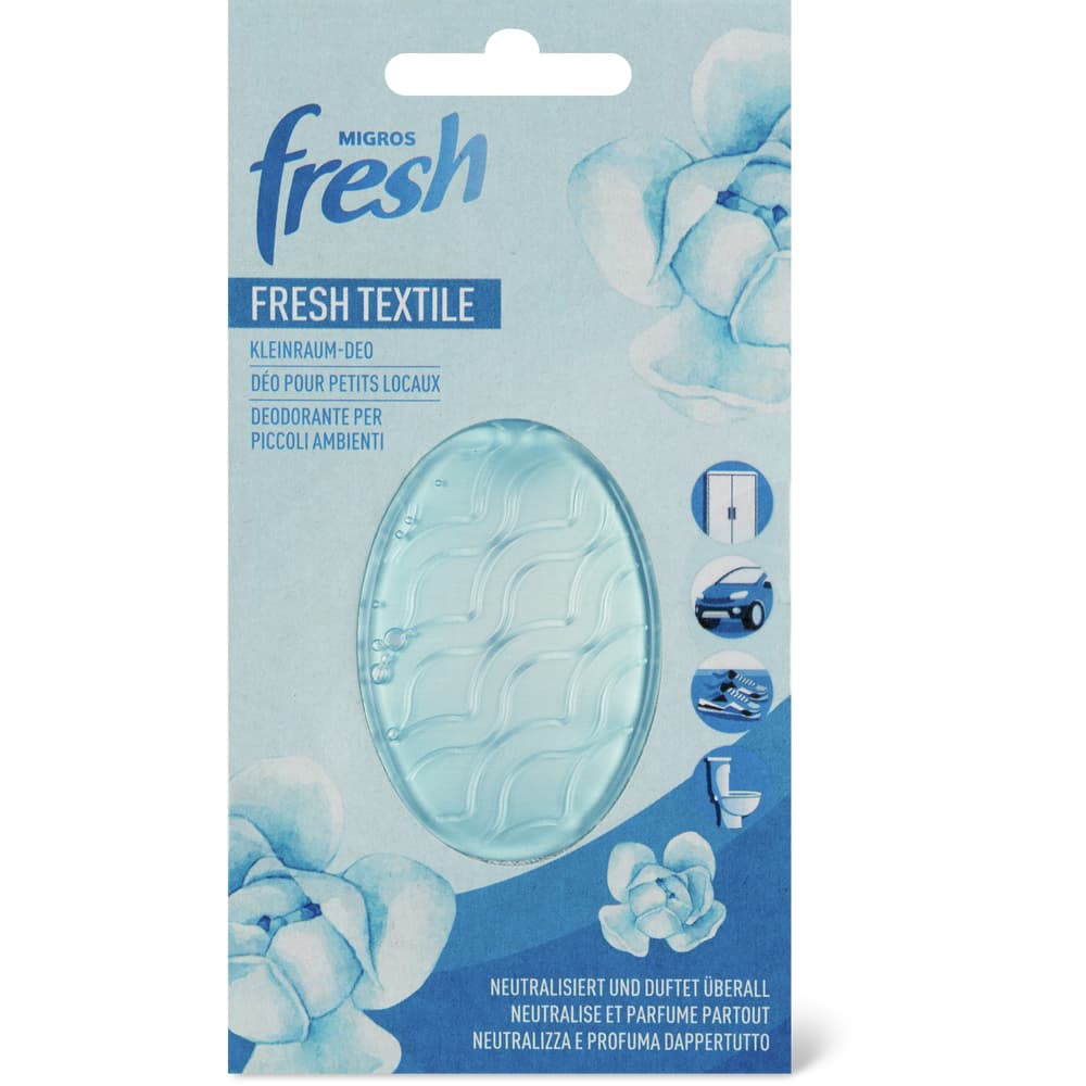 M-Fresh · Deodorante per piccoli ambienti · Fresh Textile • Migros