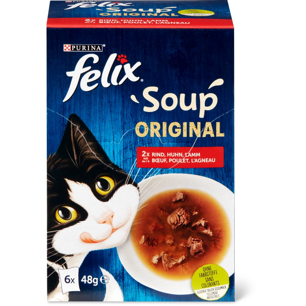 Felix Soup · Original au bœuf, poulet et à l’agneau • Migros