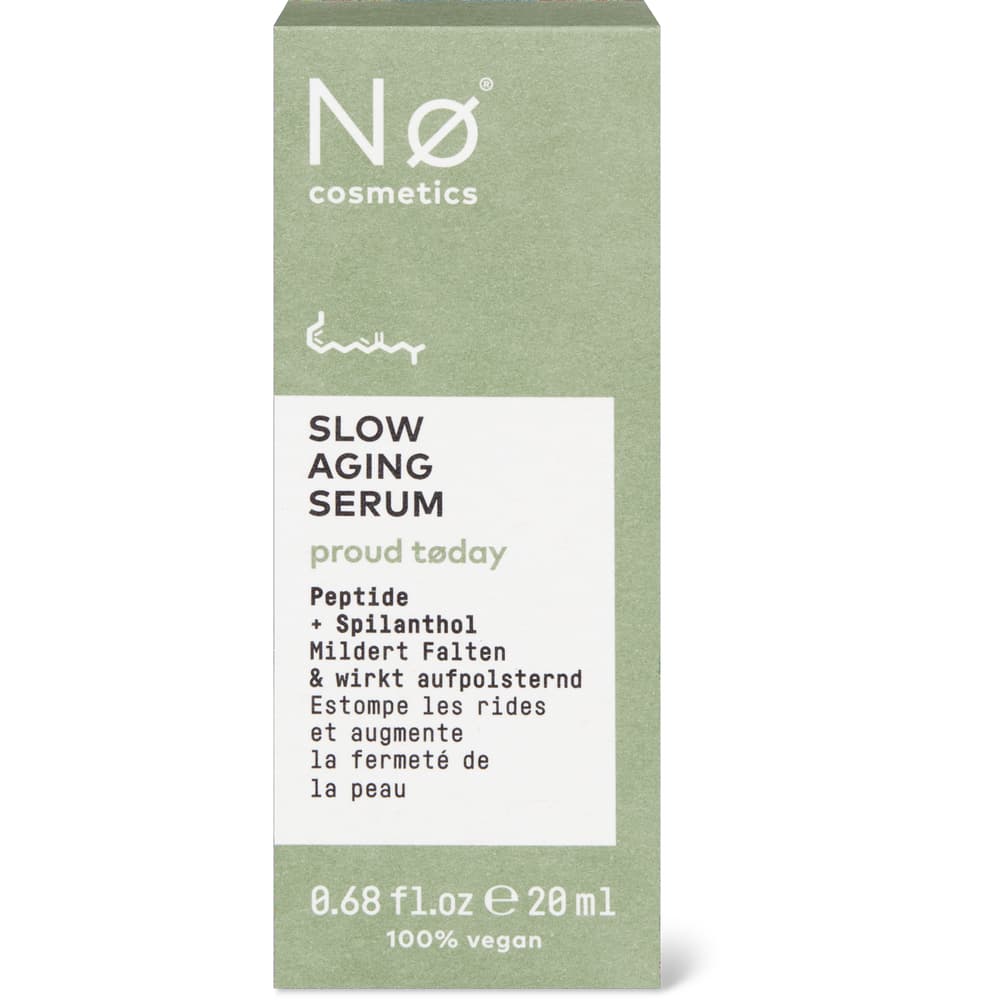 No Cosmetics Proud Today · Slow aging serum · reduces wrinkles and ...