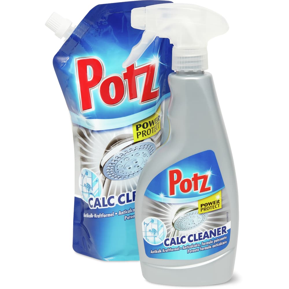 Potz · Limescale cleaner spray and refill • Migros Online