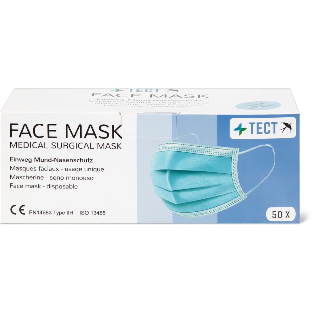Masques d’hygiène Type IIR · TECT IIR • Migros
