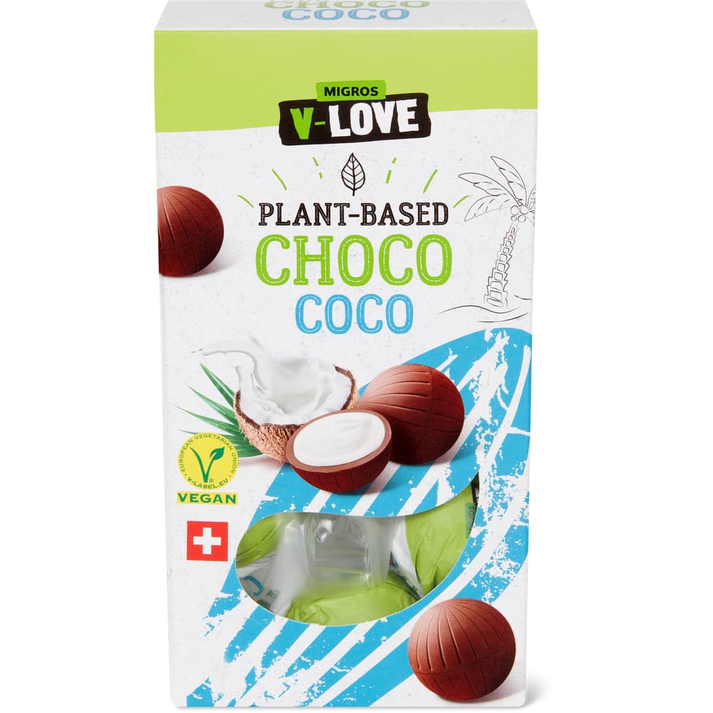V-Love · Boules de chocolat · Choco Coco, végétalien • Migros Online