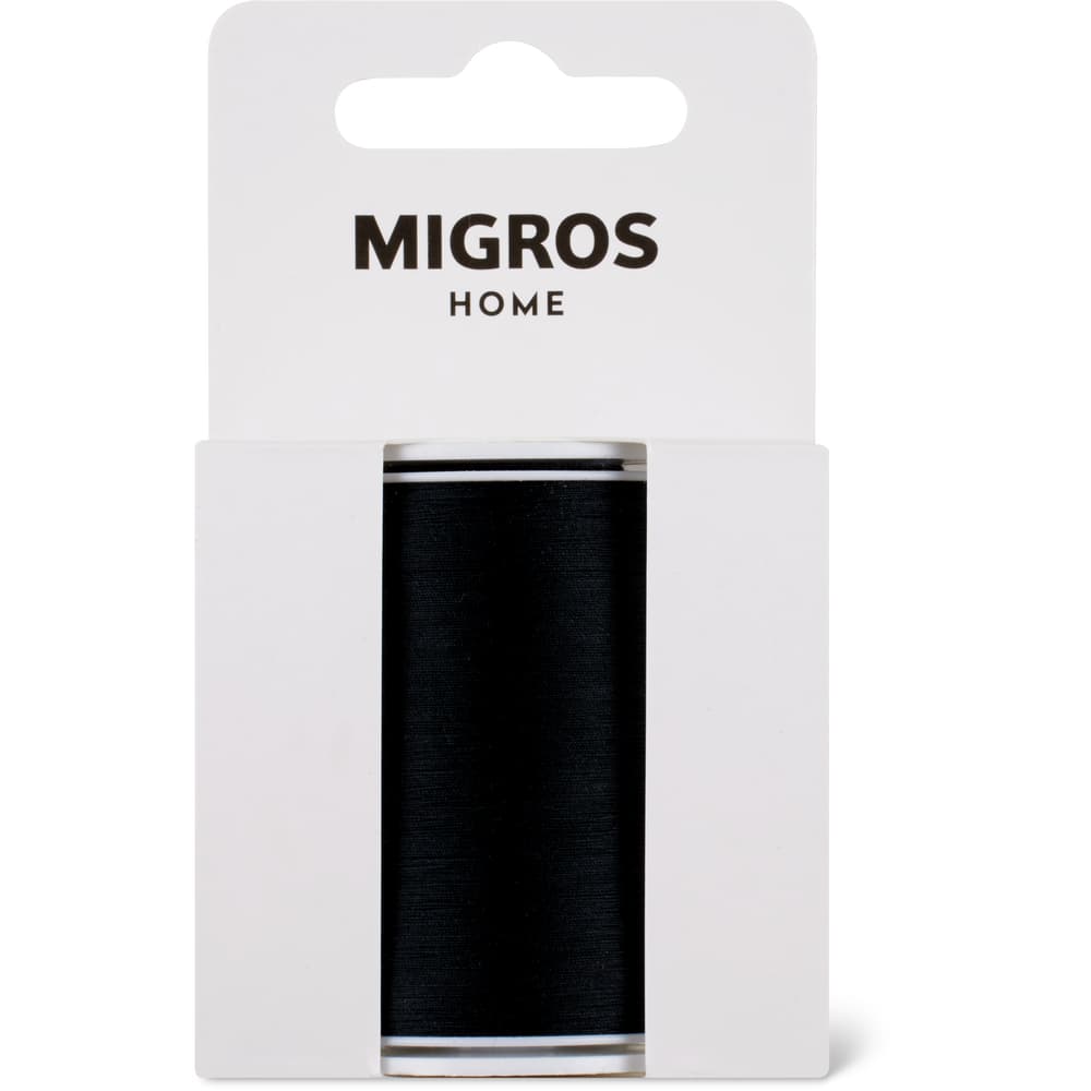Migros Home · Fil en coton pour machine à coudre · 1000 m, noir • Migros