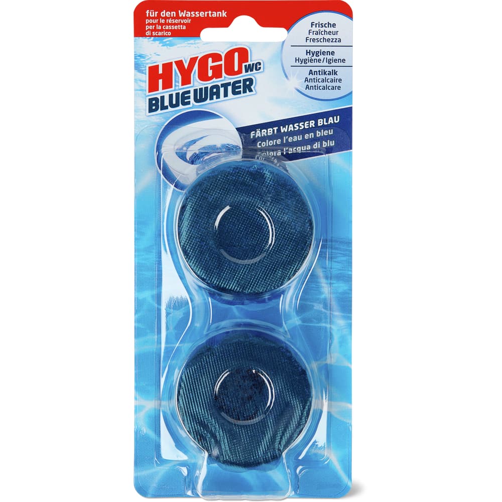 Hygo · WC-Tabletten · 2 x 50g, Blue Water • Migros