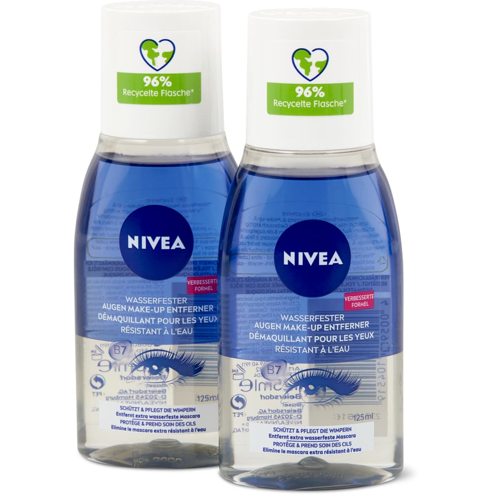 Nivea · Eye make-up remover · eliminates mascara, highly water ...