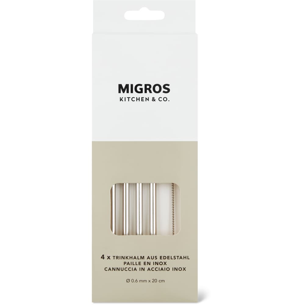 Migros Kitchen & Co. · Paille · droit, inox • Migros
