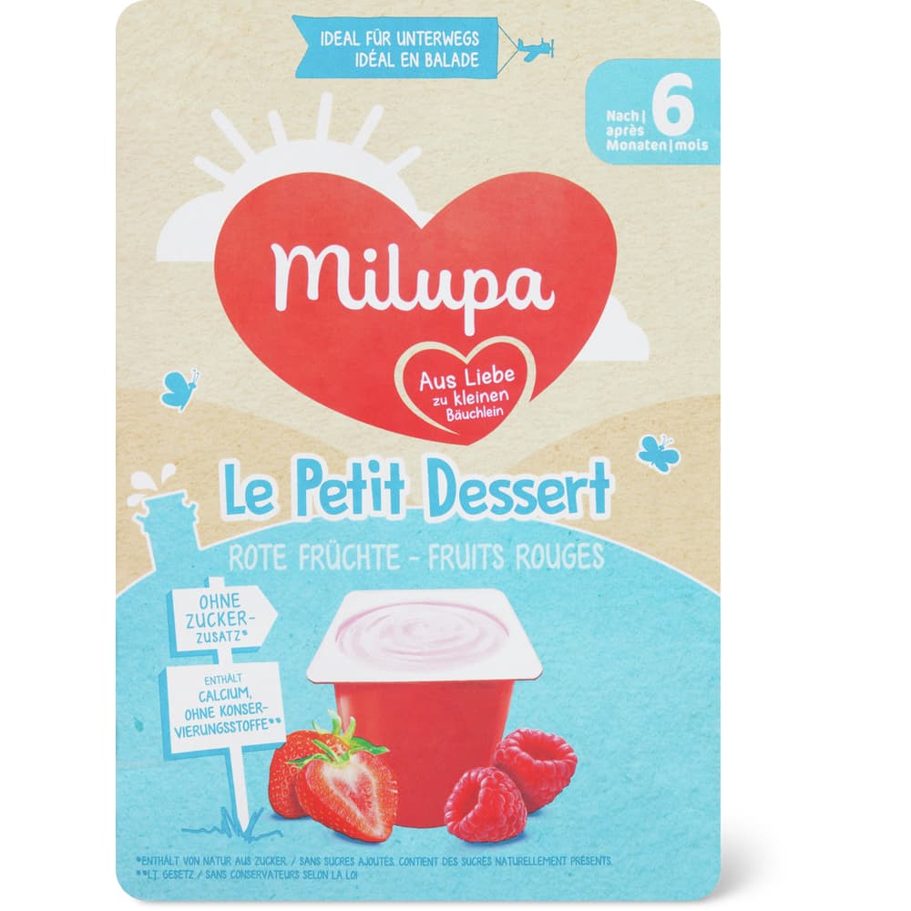 Milupa Le Petit Dessert · Milk dessert forest fruits · After 6 months ...
