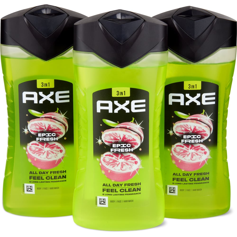 Axe Epic Fresh · Shower gel · Grapefruit & pineapple • Migros