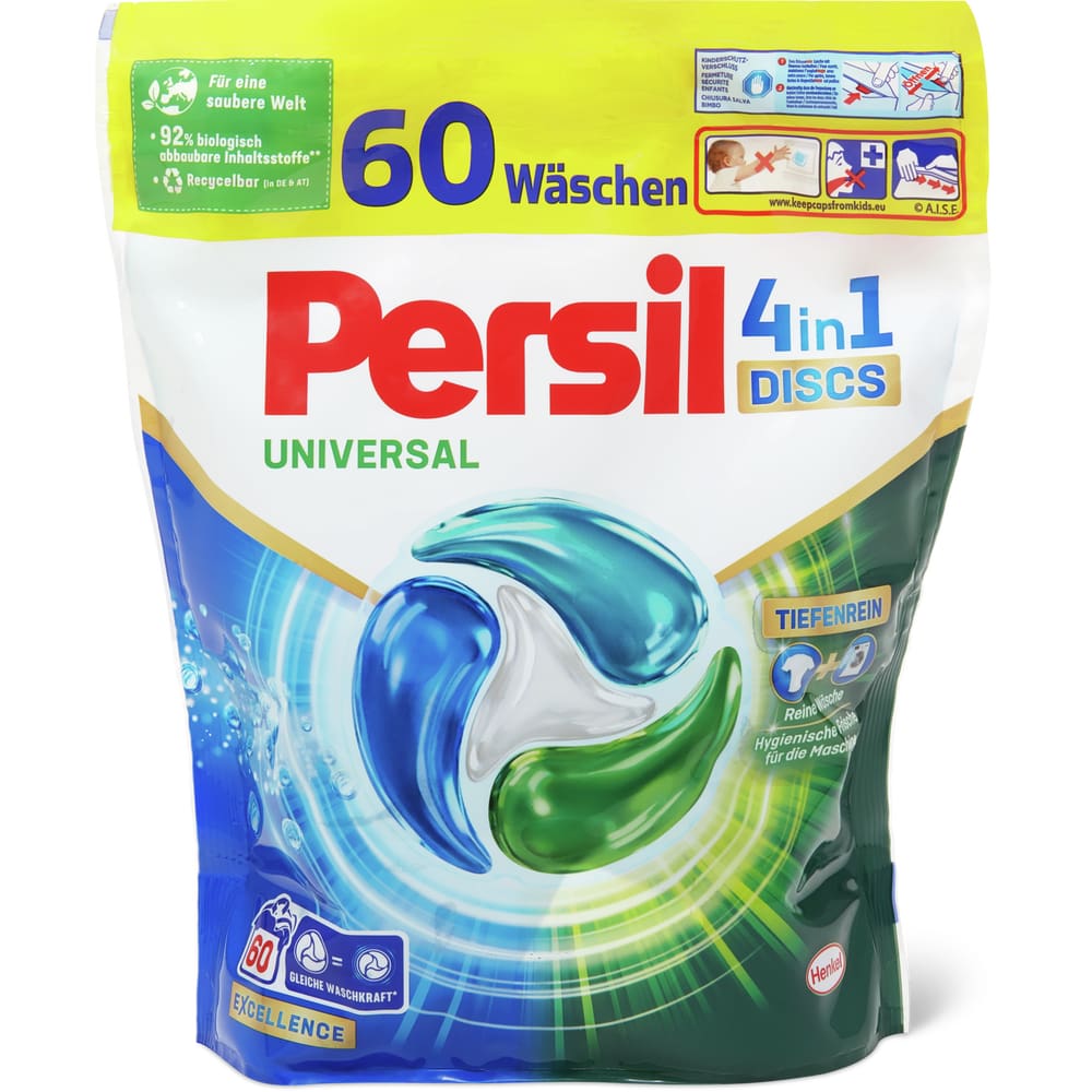 Persil Universal · Lessive en capsules · 60 lessives • Migros Online