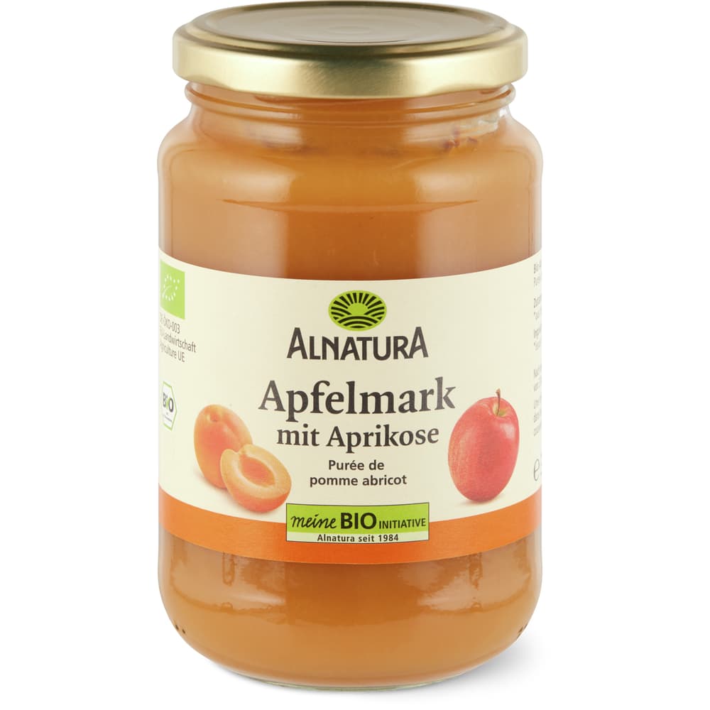 Alnatura · Apfelmark mit Aprikose · Bio, vegan • Migros