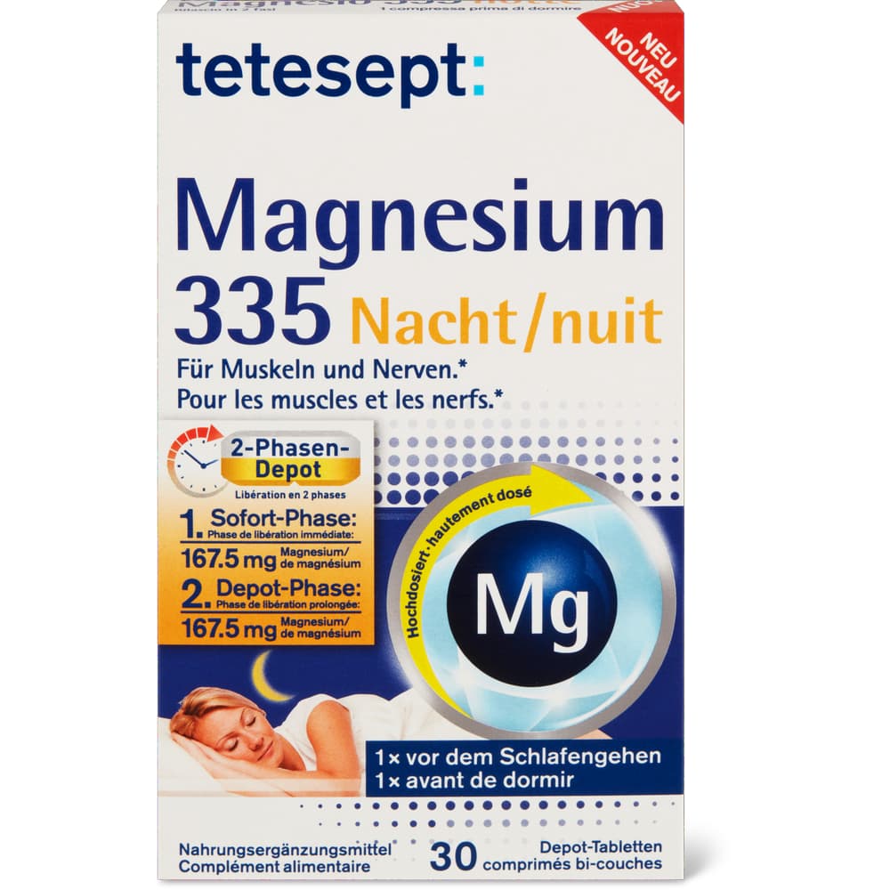 Tetesept · Magnesium 335 Depot Tabletten • Migros