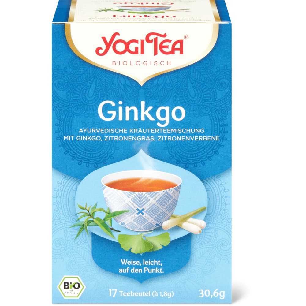 Yogi Tea · Infusion au ginkgo · Bio, Ginkgo, citronnelle et verveine ...