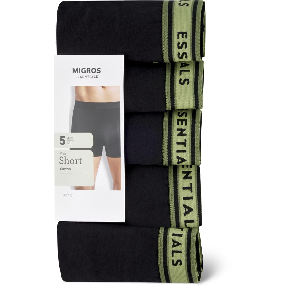 MIGROS ESSENTIALS · HERREN SHORT 5ER • Migros