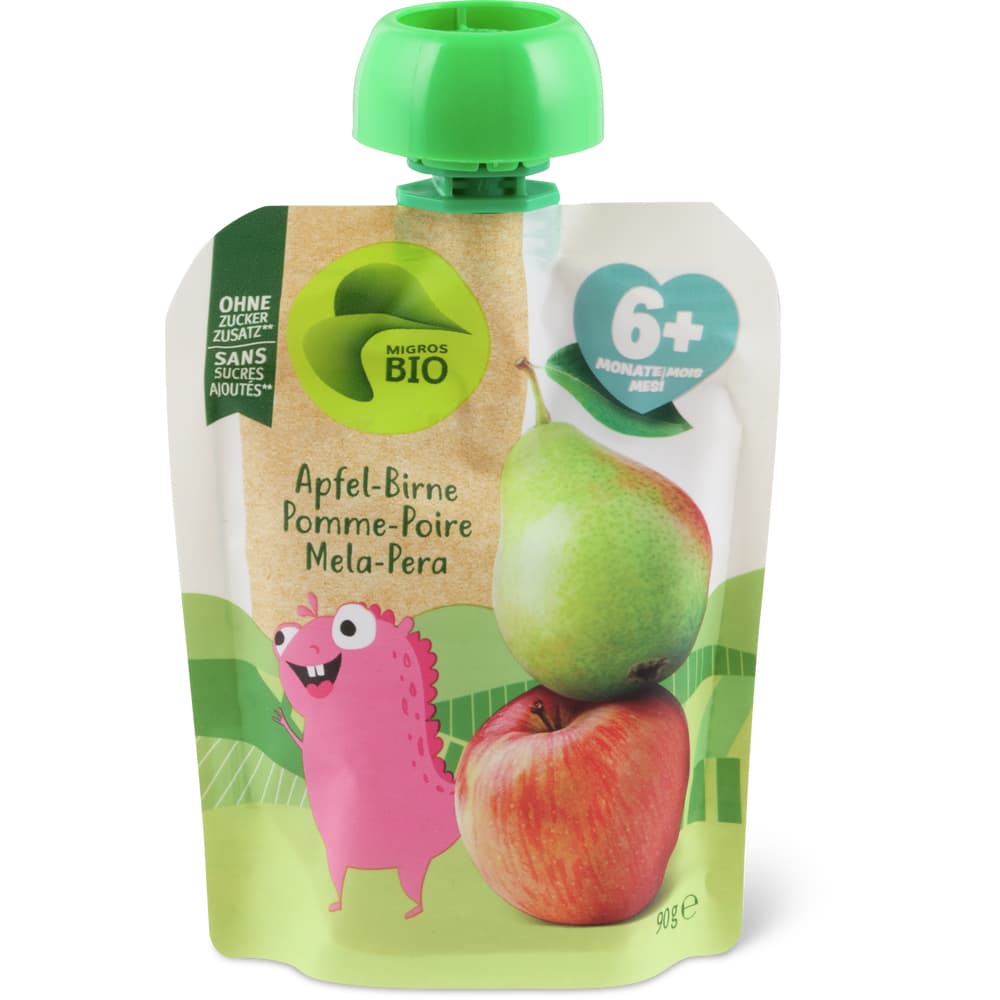 Gourde souple Pomme et poire · Bio, à partir de 4 mois , Sans sucre ...