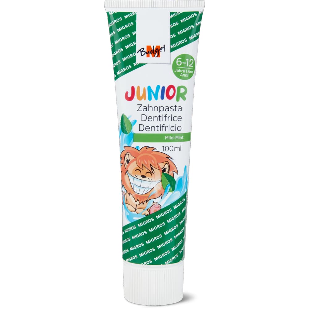 M-Budget · Kids toothpaste · Mild-Mint • Migros