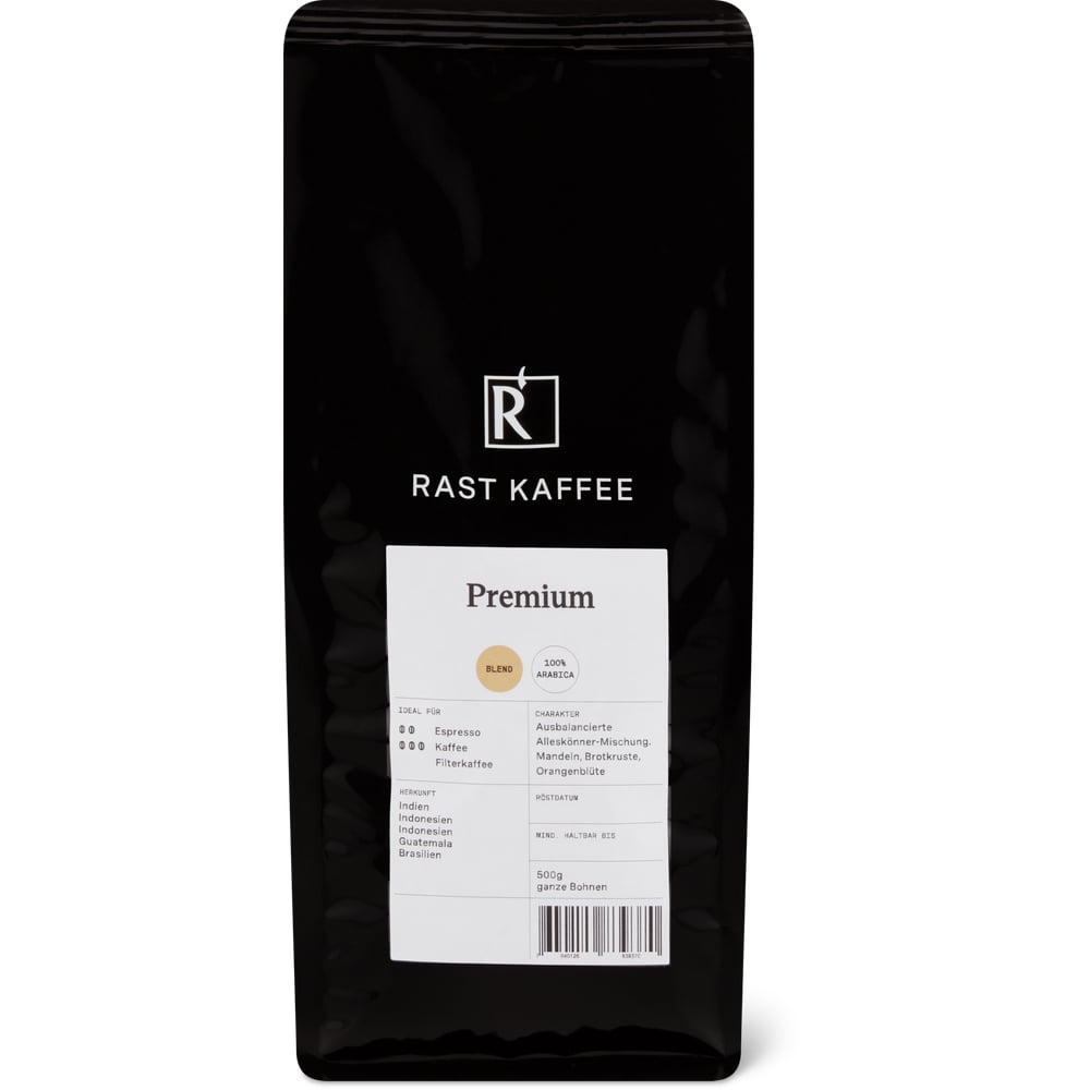 Kaffee Rast · Bohnenkaffee · Premium • Migros