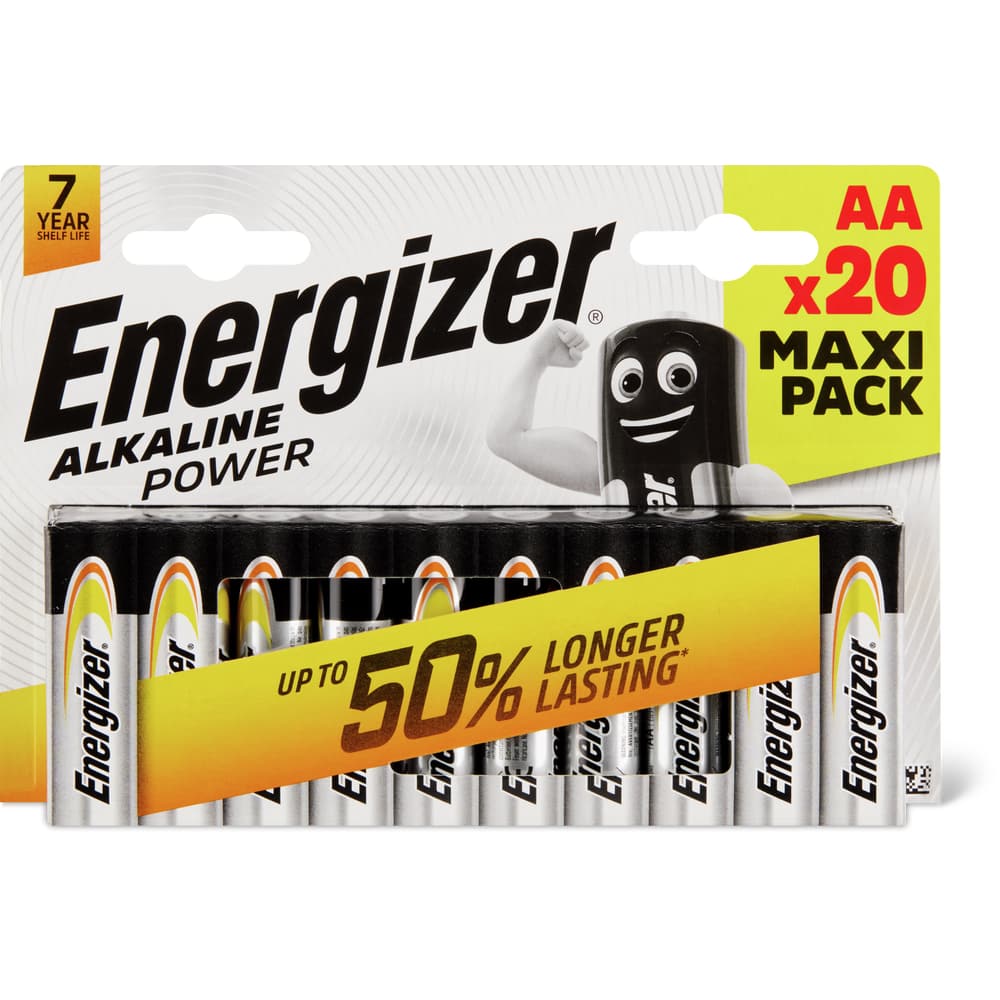 Energizer · Alkaline Power AA x20 • Migros