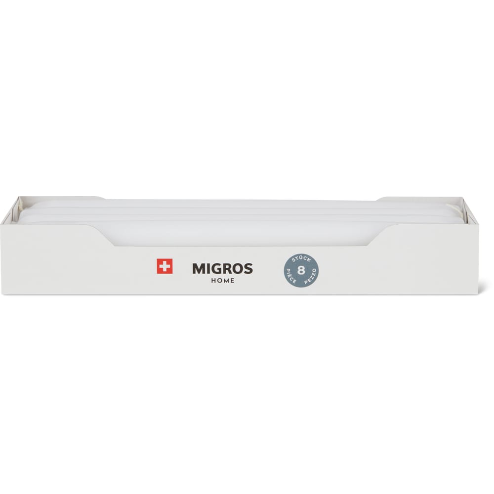 Migros Home · Candles · White, 2.2 x 24 cm • Migros