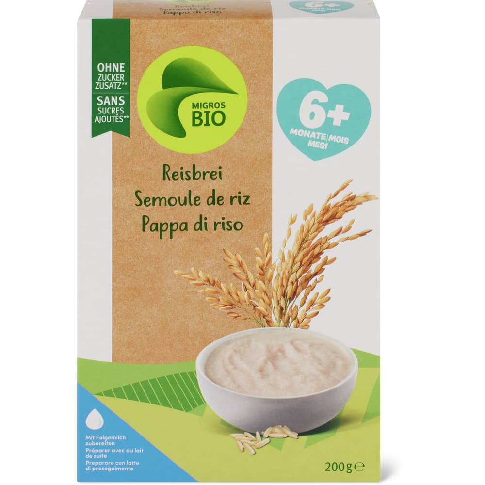 Migros Bio · Rice semolina · From 6 months • Migros