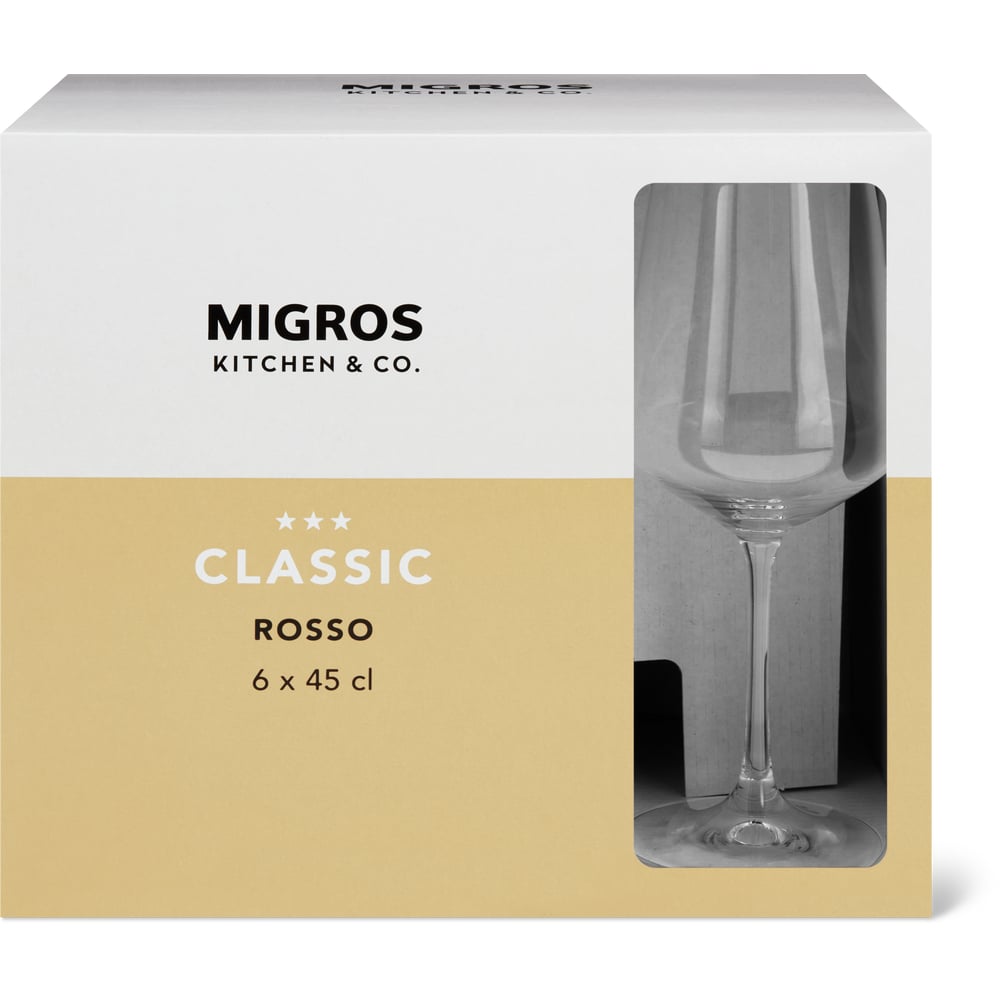 Migros Kitchen & Co. · Classic Red Wine Glass · Transparent, 45 cl • Migros