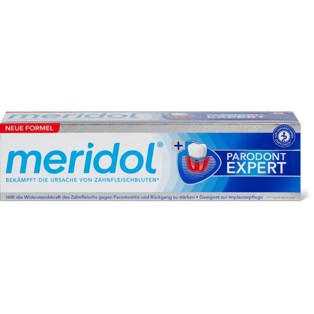 Meridol · Toothpaste · Parodon Expert • Migros