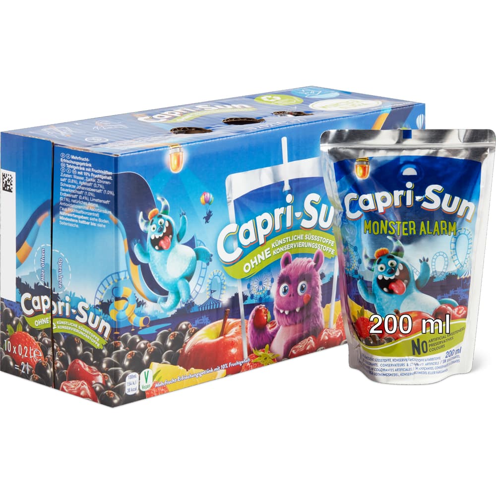 Capri Sun · Fruchtgetränk · Monster Alarm • Migros Online