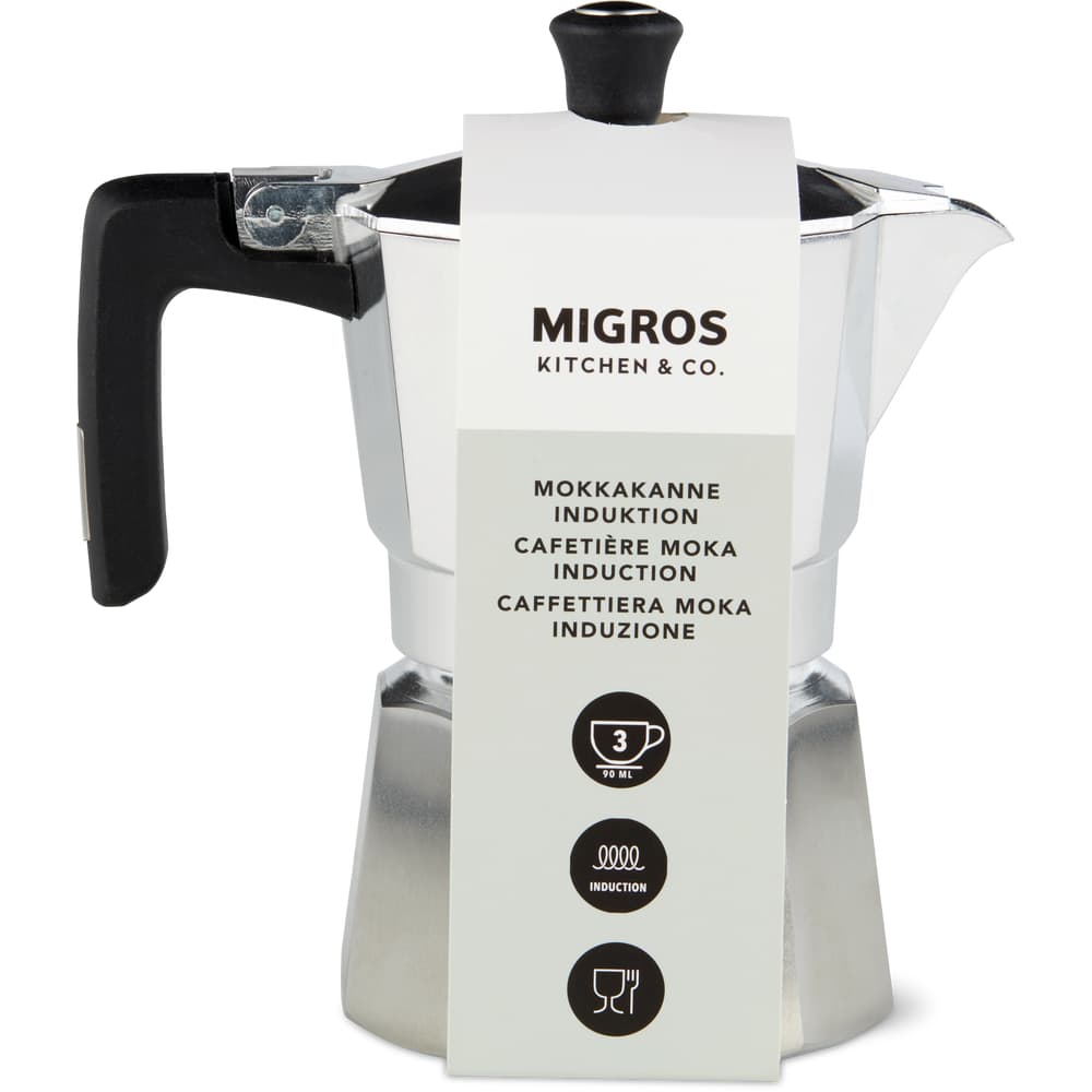 Migros Kitchen & Co. · Induction Coffee Maker · 3 Cups • Migros