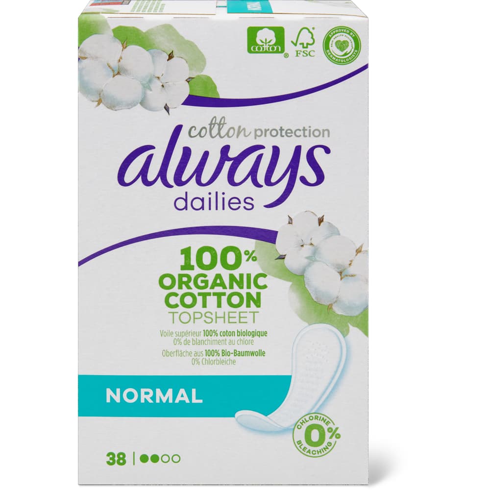 Always Cotton Protection · Slipeinlagen · Normal • Migros Online