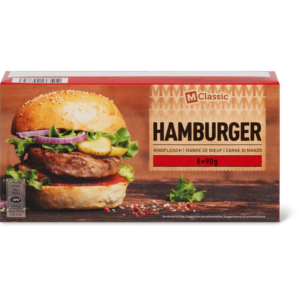 M-Classic · Hamburger · Viande de bœuf • Migros