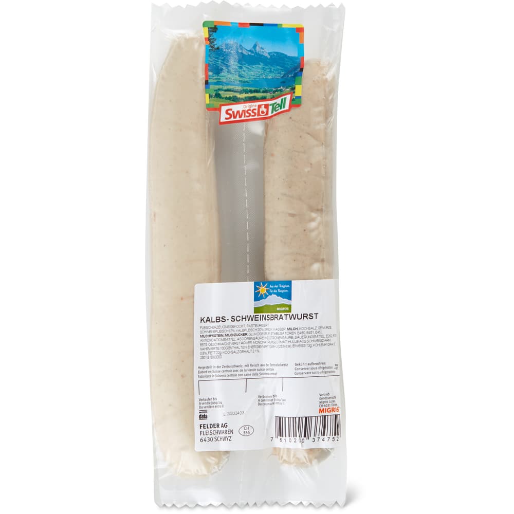 Saucisse à rôtir de veau/porc · De la région • Migros