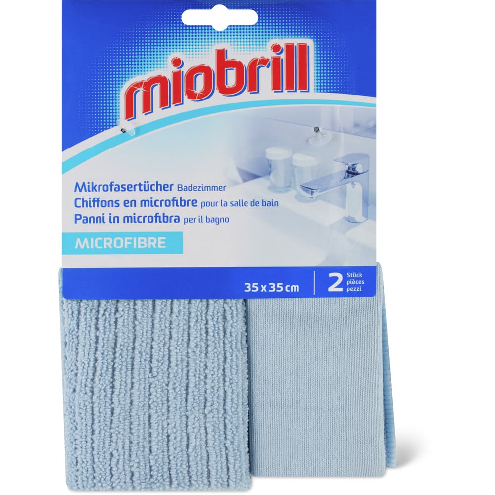 Miobrill · Microfaser-Reinigungstücher · 35 x 35 cm, Badezimmer • Migros