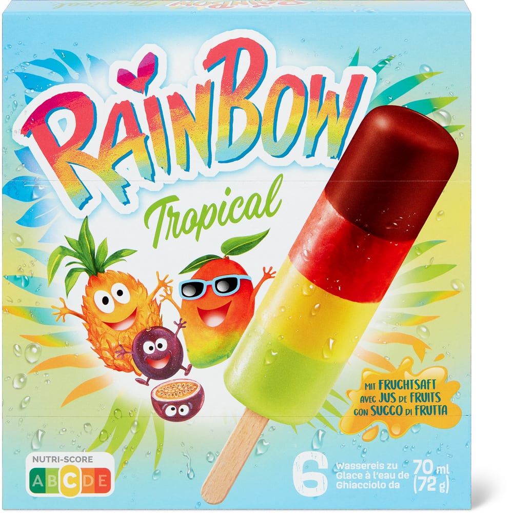Wassereis · Rainbow tropical, vegan • Migros Online