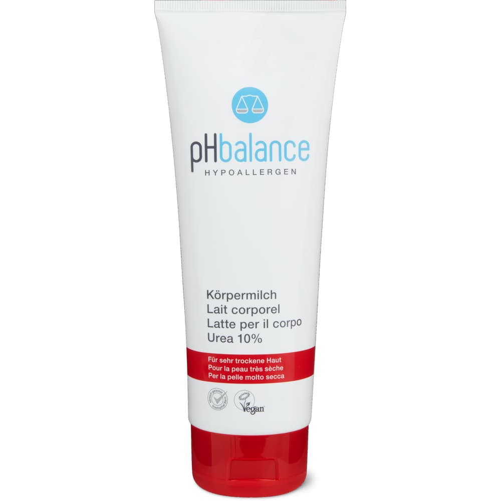 pH balance Hypoallergen · Body lotion · 10% Urea • Migros