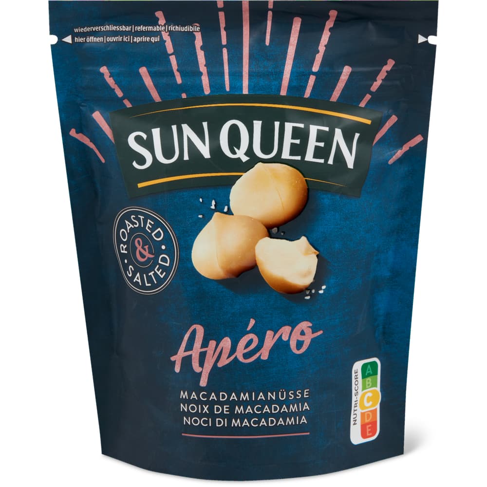 Sun Queen Apéro · Macadamia nuts · roasted and salted • Migros Online