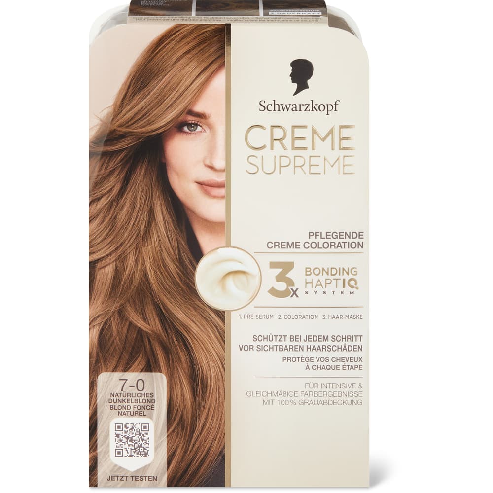 Schwarzkopf · Creme Supreme 7-0 Natürliches Blond • Migros