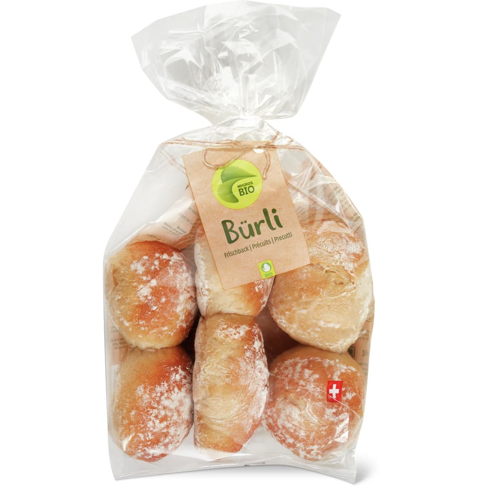 Bürli Bread Rolls · Bio, Pre-Baked • Migros