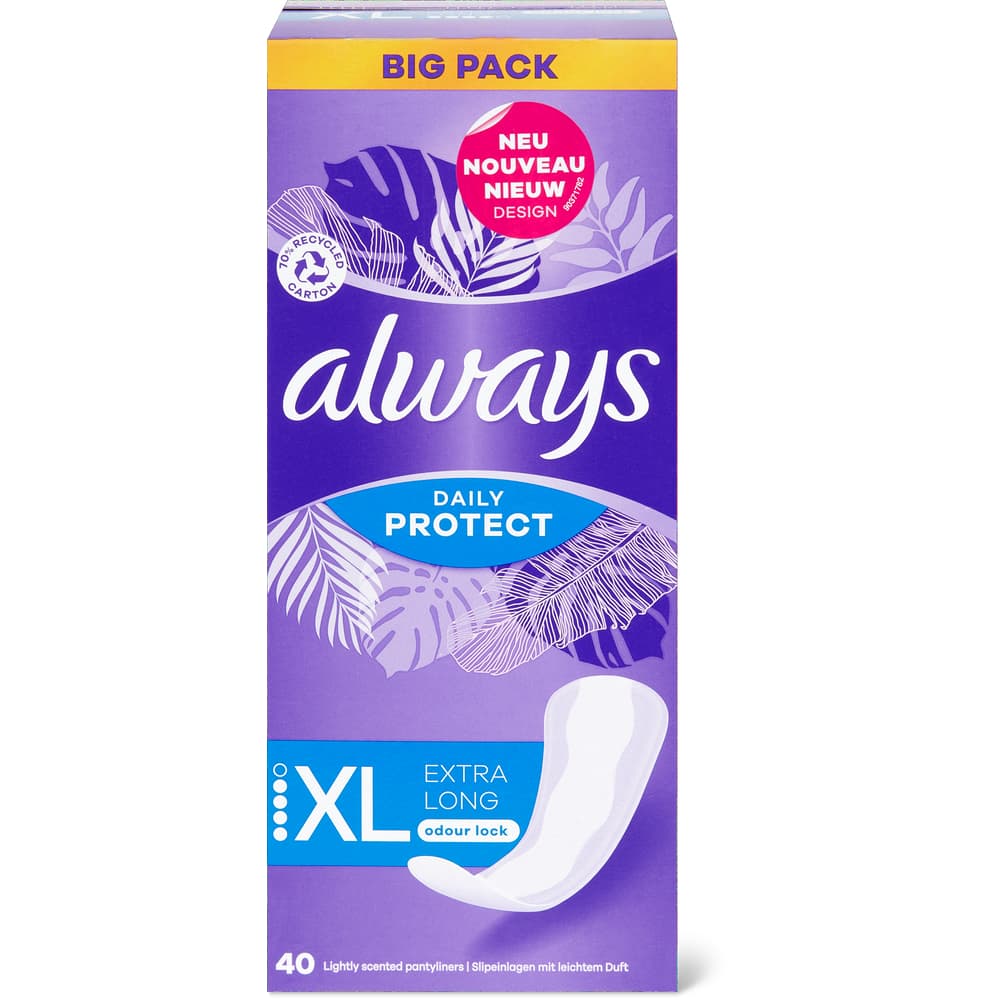 Always Daily Protect · Protège-slips · Extra long • Migros